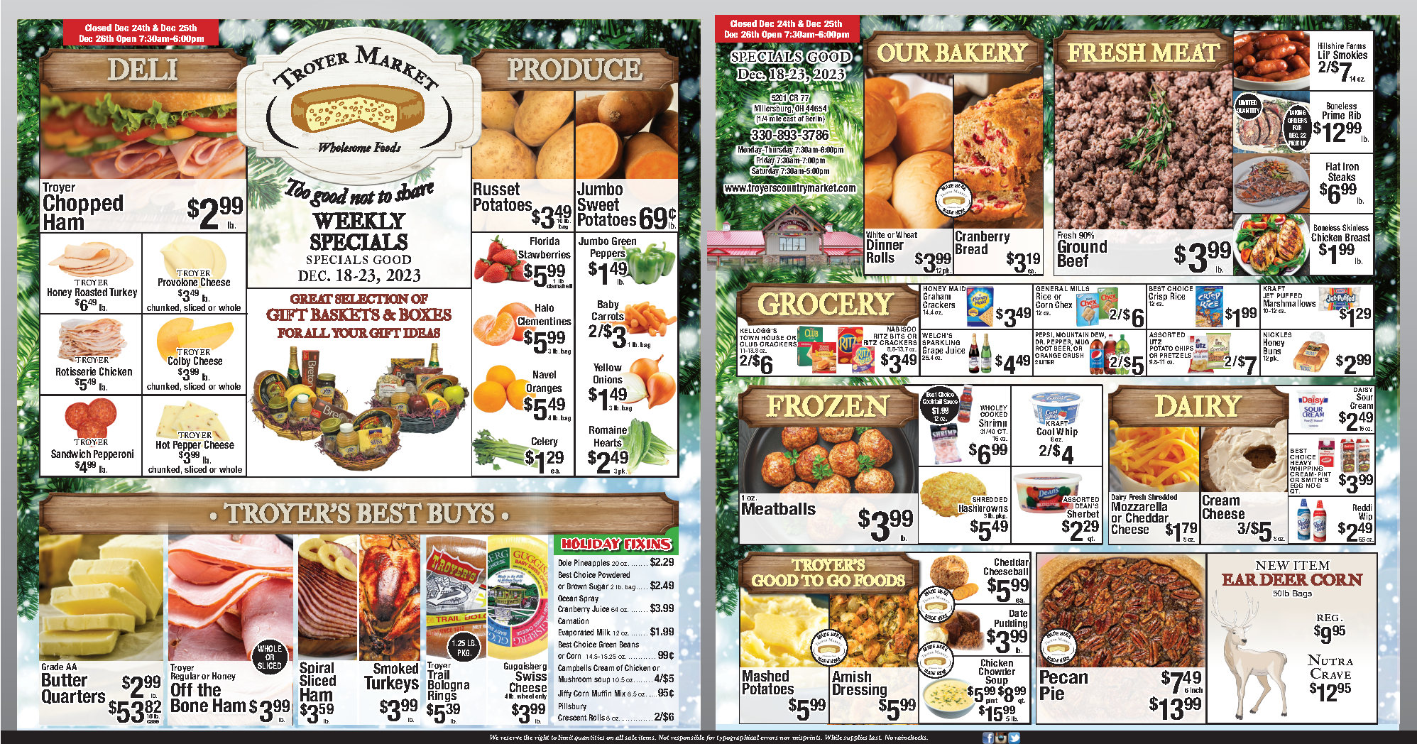 Troyer Cheese Weekly Ad , Weekly Ad and In-store Specials – BANF